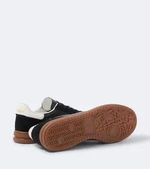 Polo Ralph Lauren Bedford Suede-trimmed Leather Sneakers