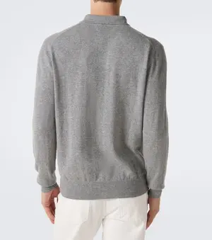 ALLUDE Cashmere Polo Sweater