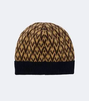 Valentino Garavani Jacquard Virgin Wool Beanie - Multicoloured