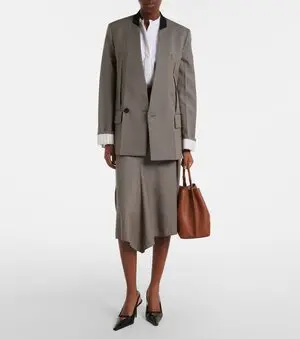 Victoria Beckham Medium Leather Bucket Bag