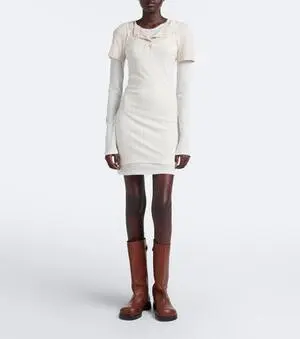 Acne Studios Layered Knitted Mini Dress