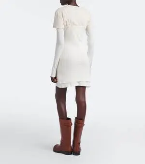 Acne Studios Layered Knitted Mini Dress