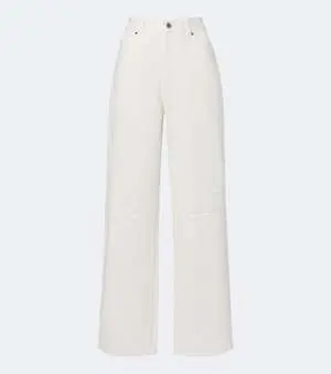 Loewe Anagram Wide-leg Jeans - White