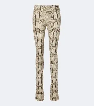 Gucci Snake-print Skinny Pants