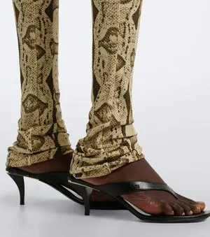 Gucci Snake-print Skinny Pants