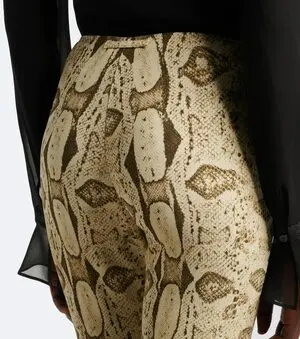 Gucci Snake-print Skinny Pants