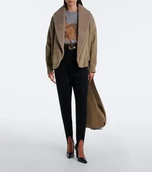 Stella McCartney Oversized Teddy-trimmed Blouson Jacket