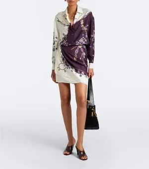 Versace Printed Silk Twill Shirt
