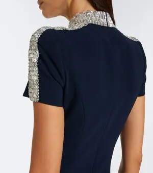 Jenny Packham Embellished Gown - Blue