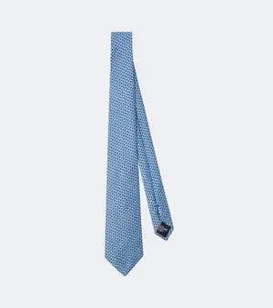 Giorgio Armani Silk Jacquard Tie - Blue