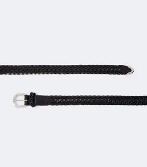 LARDINI Braided Leather Belt