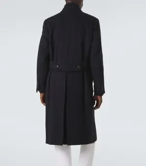 UMIT BENAN President Double-breasted Cashmere Overcoat