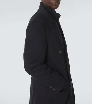 UMIT BENAN President Double-breasted Cashmere Overcoat