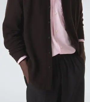 UMIT BENAN Winter Sunset Cashmere And Silk Overshirt