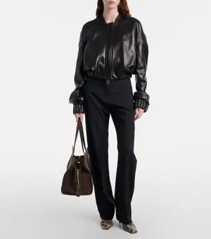 Khaite Marlene Snake-effect Leather Pumps