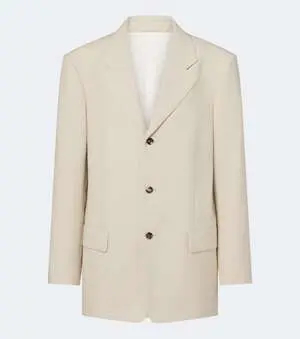 Bottega Veneta Striped Wool And Cotton Blazer - Beige