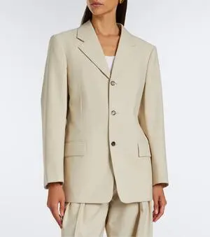 Bottega Veneta Striped Wool And Cotton Blazer