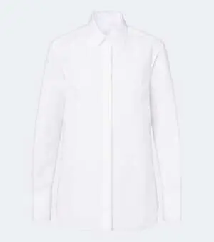 Eleventy Cotton And Silk Poplin Shirt - White