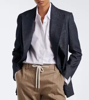 Eleventy Cotton And Silk Poplin Shirt