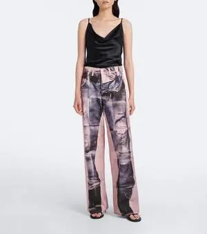 Acne Studios 1981 Trompe L'oeil Wide-leg Jeans