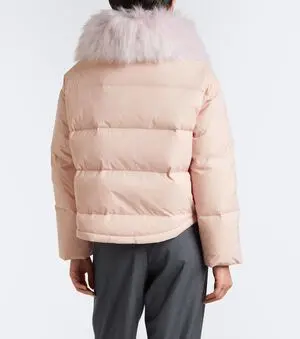 YVES SALOMON Shearling-trimmed Down Jacket