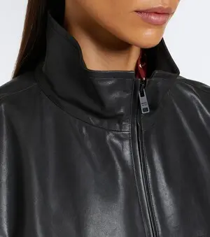 Prada Cropped Leather Jacket