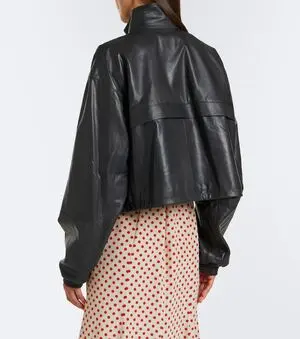 Prada Cropped Leather Jacket