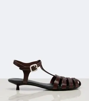 Phoebe Philo Leather Fisherman Sandals
