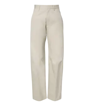 Phoebe Philo Cotton Wide-leg Pants - Beige