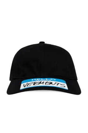Vetements Baseball Cap - Black