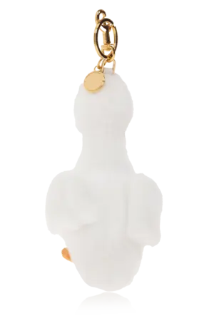 Moschino Keychain With A Goose-shaped Pendant