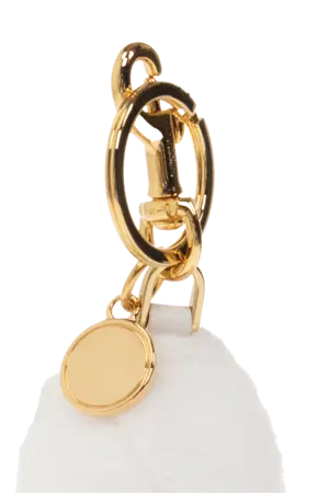 Moschino Keychain With A Goose-shaped Pendant
