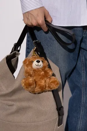 Moschino Keyring With A Teddy Bear-shaped Pendant
