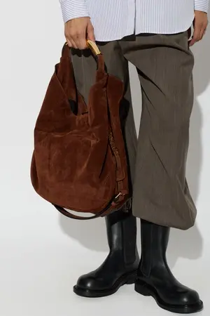 Moschino Suede Bag `handle Me