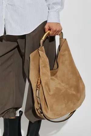 Moschino Suede Bag `handle Me