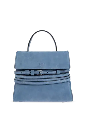 Moschino Suede Bag “tie Me - Blue