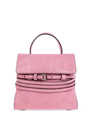 Moschino Suede Bag "tie Me - Pink