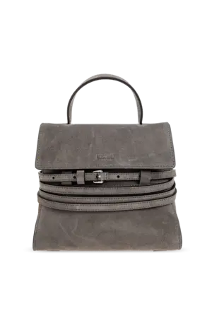 Moschino Suede Bag "tie Me - Grey