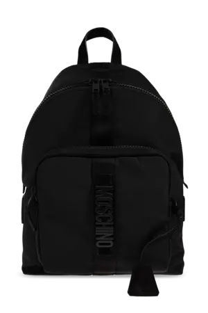 Moschino Backpack With Logo - Black