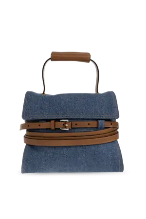 Moschino Tie Me' Denim Bag - Blue
