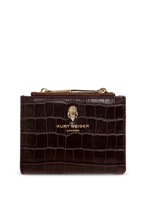 Kurt Geiger Leather Wallet - Burgundy