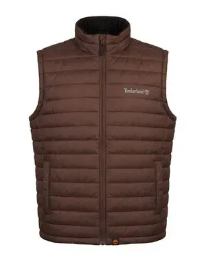 Timberland Chocolate Nylon Quilted Vest