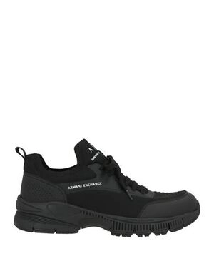 Armani Exchange Sneakers Size Textile Fibers, Synthetic Material - Black
