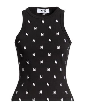 MSGM Tank Top Size Cotton, Recycled Elastane - Black