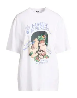 MSGM Cotton T-shirt With Multicolor Print