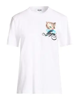 MSGM Printed Cotton T-shirt