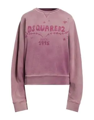 Dsquared2 Sweatshirt Plum Size Cotton
