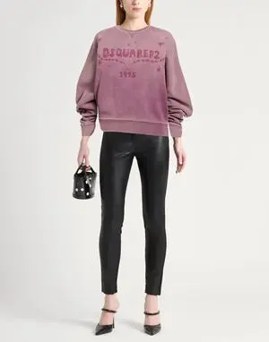 Dsquared2 Sweatshirt Plum Size Cotton