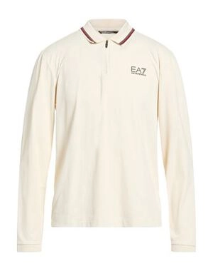 EA7 Long Sleeve Polo Shirt - Ivory