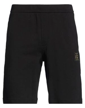 Armani Exchange Cotton French Terry Bermuda Shorts - Black